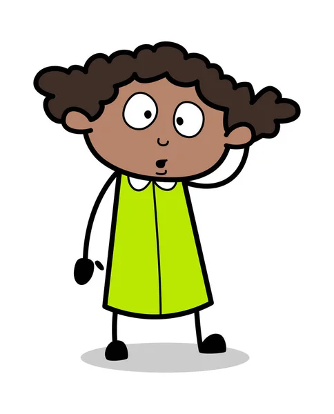 Confused Girl Cartoon