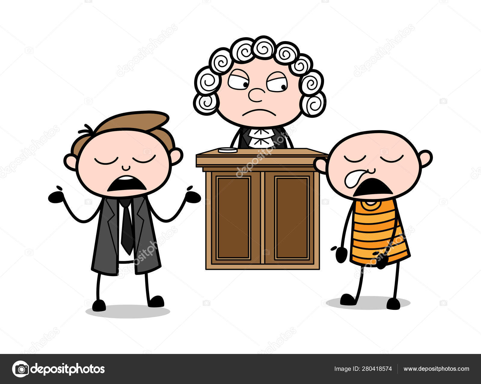Cartoon Lawyer And Judge