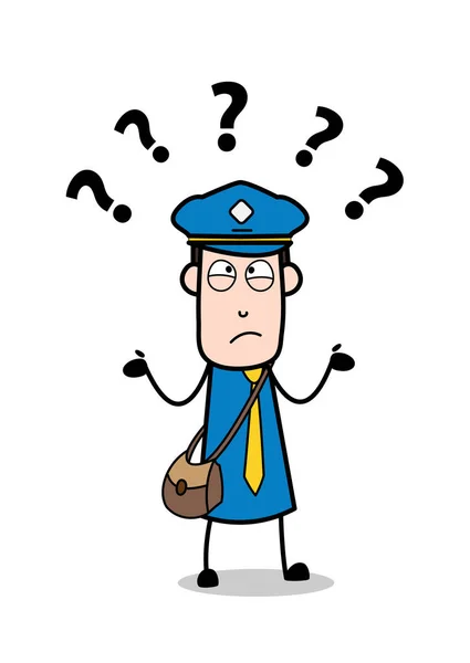 Confused - Cute Army Man Cartoon Soldier Vector Illustration Stock ...