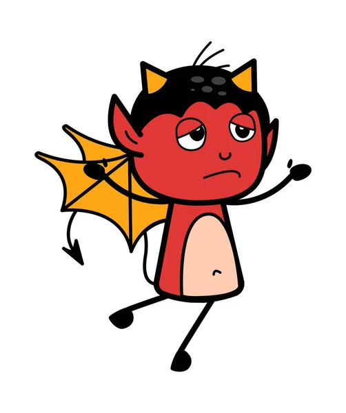 Shy Devil Cartoon Illustration 스톡 벡터 - ©lineartist 394266088