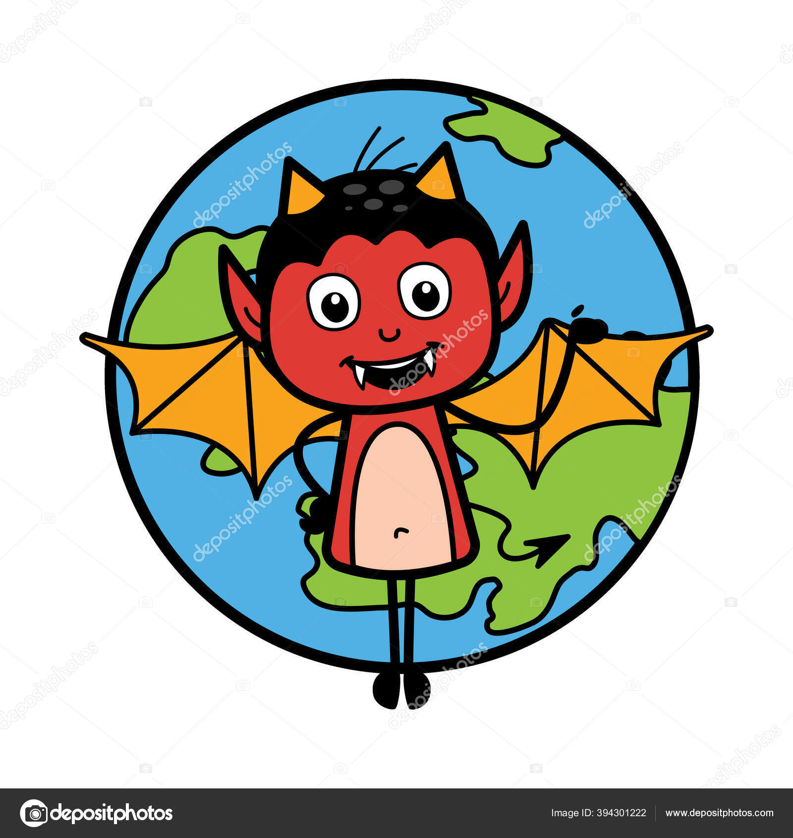 카툰데 스톡 벡터 - ©lineartist 394301222