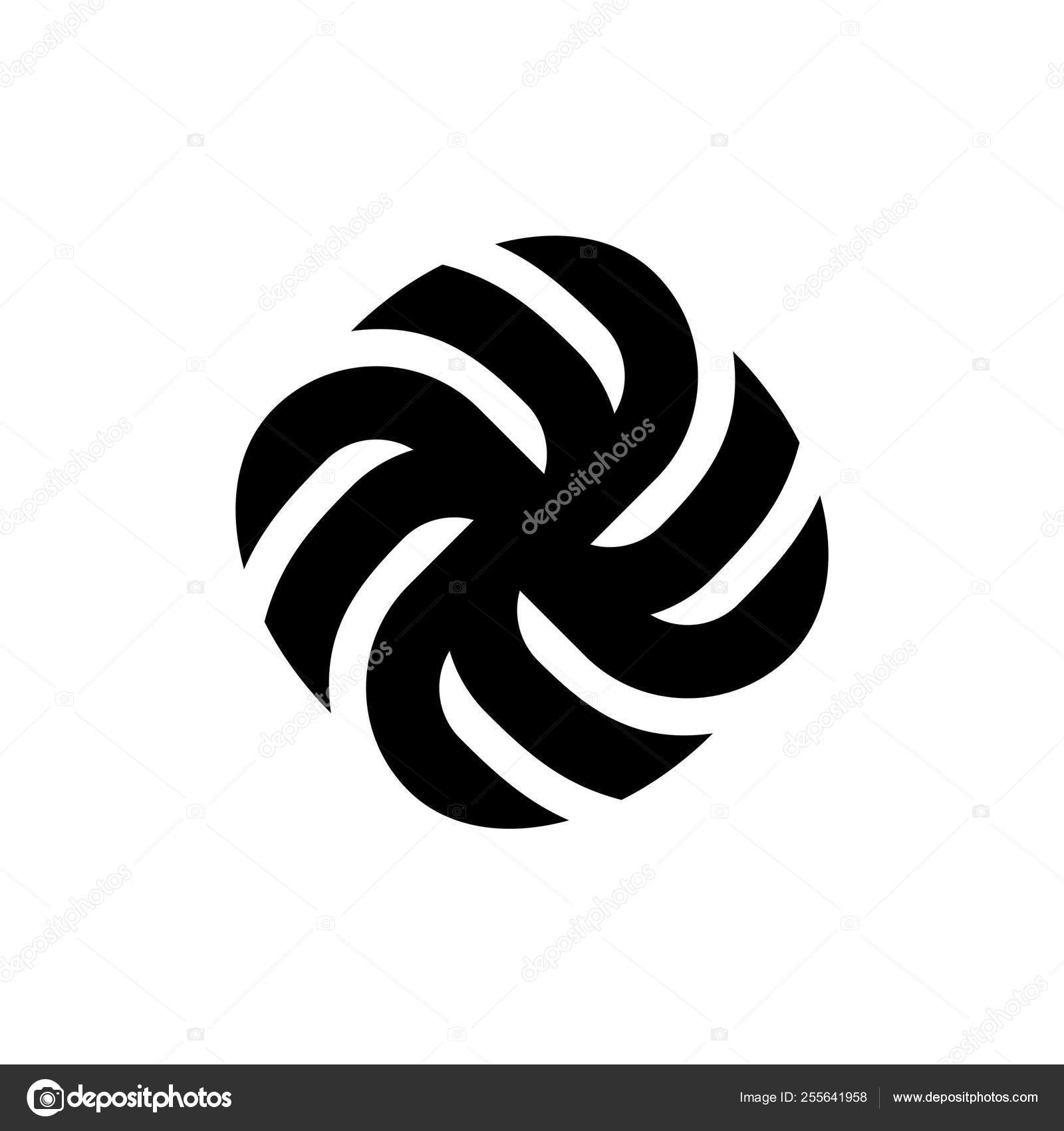 Black Abstract Logo Design Template Isolated White Background Stock ...