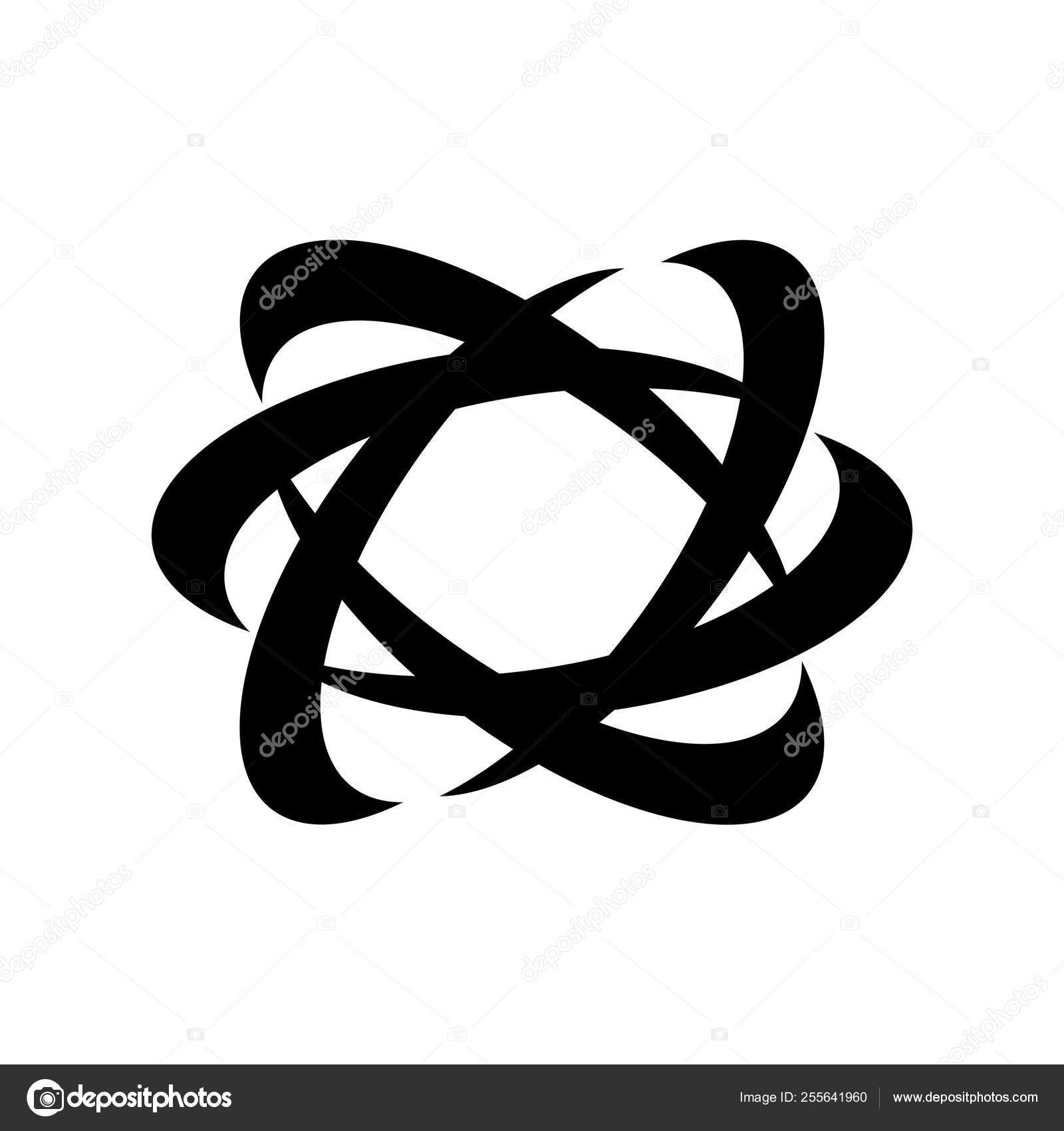 Black Abstract Logo Design Template Isolated White Background Stock ...