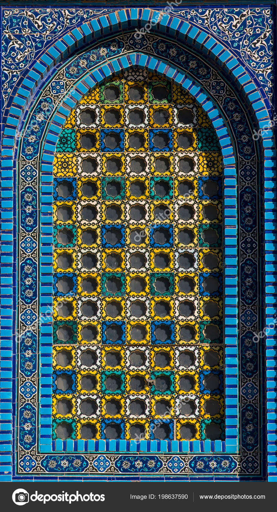 Islamic mosaic tiles | Colorful Islamic Patterns Window Covered Arabic ...