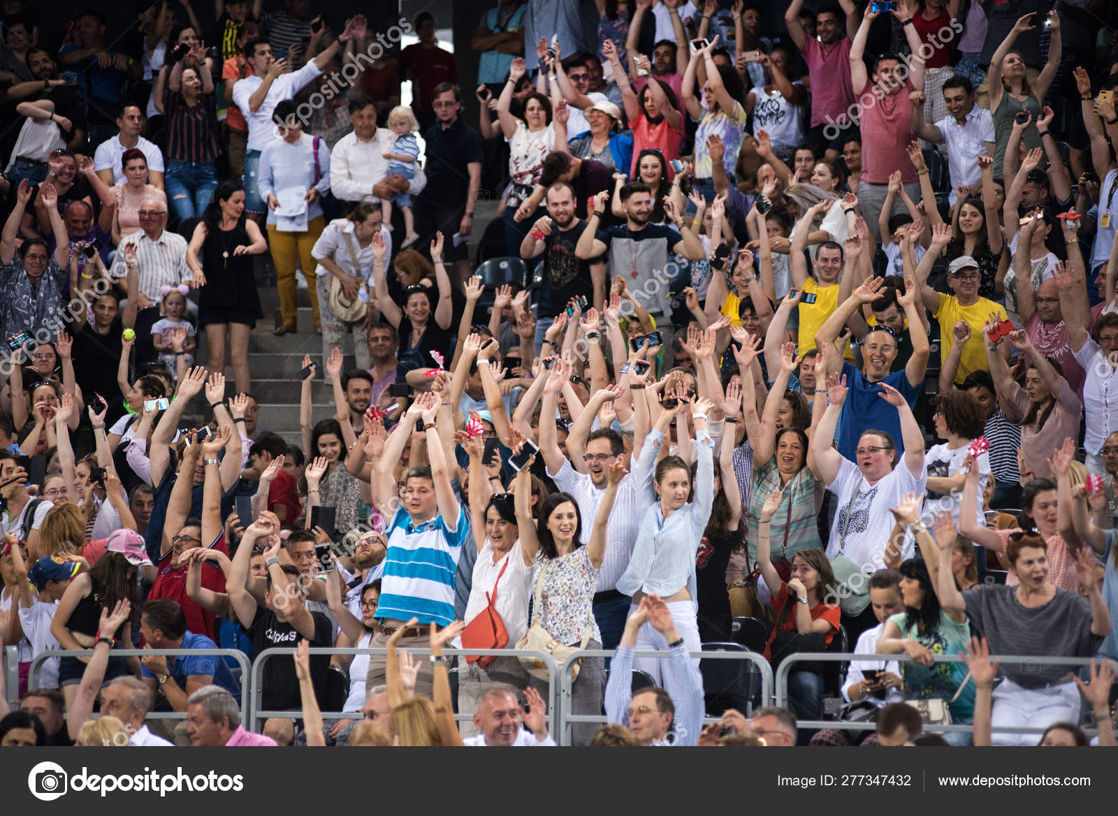 Crowd of people in the tribune — Stock Editorial Photo © salajean ...