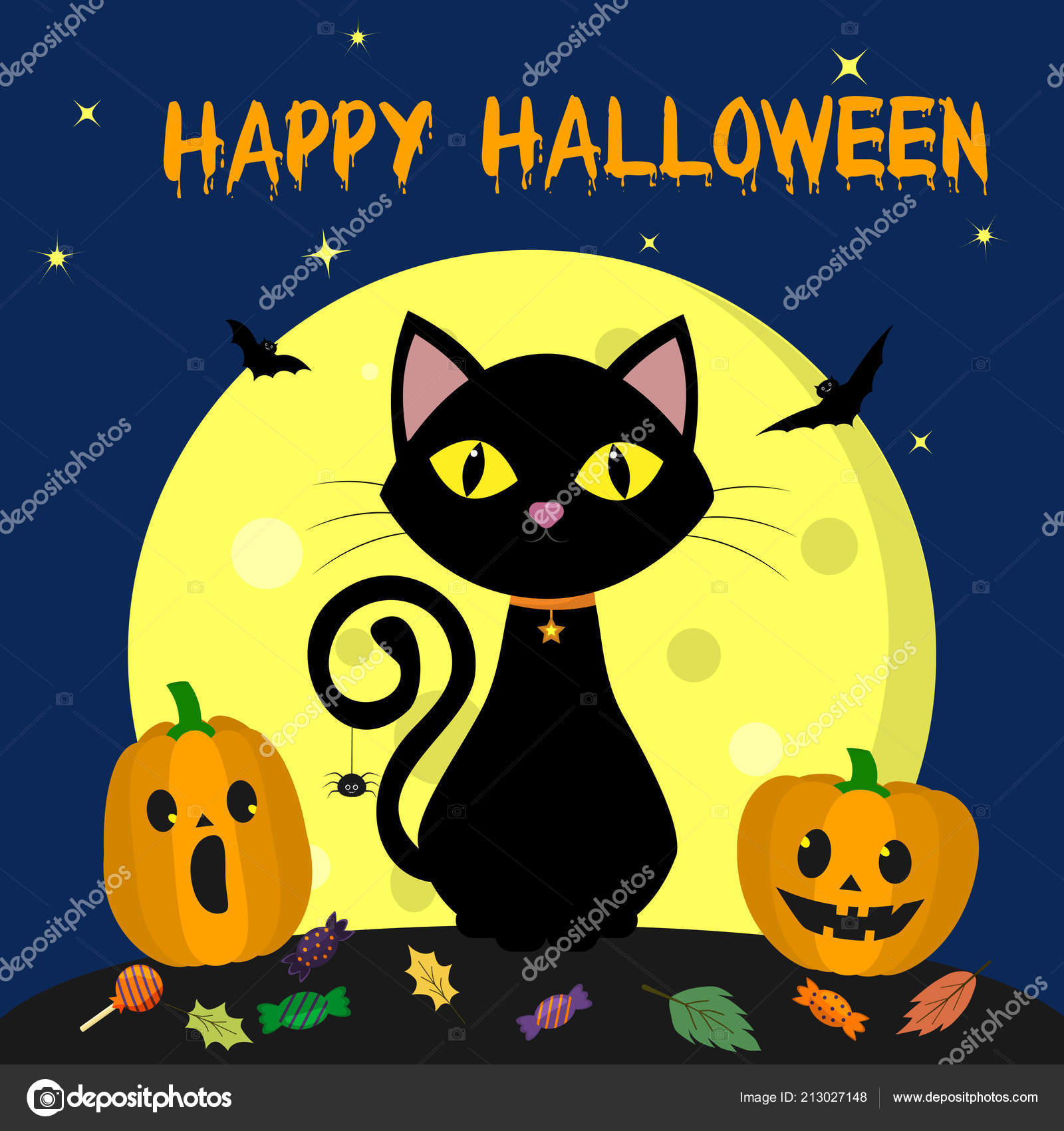 Happy Halloween Cat Images