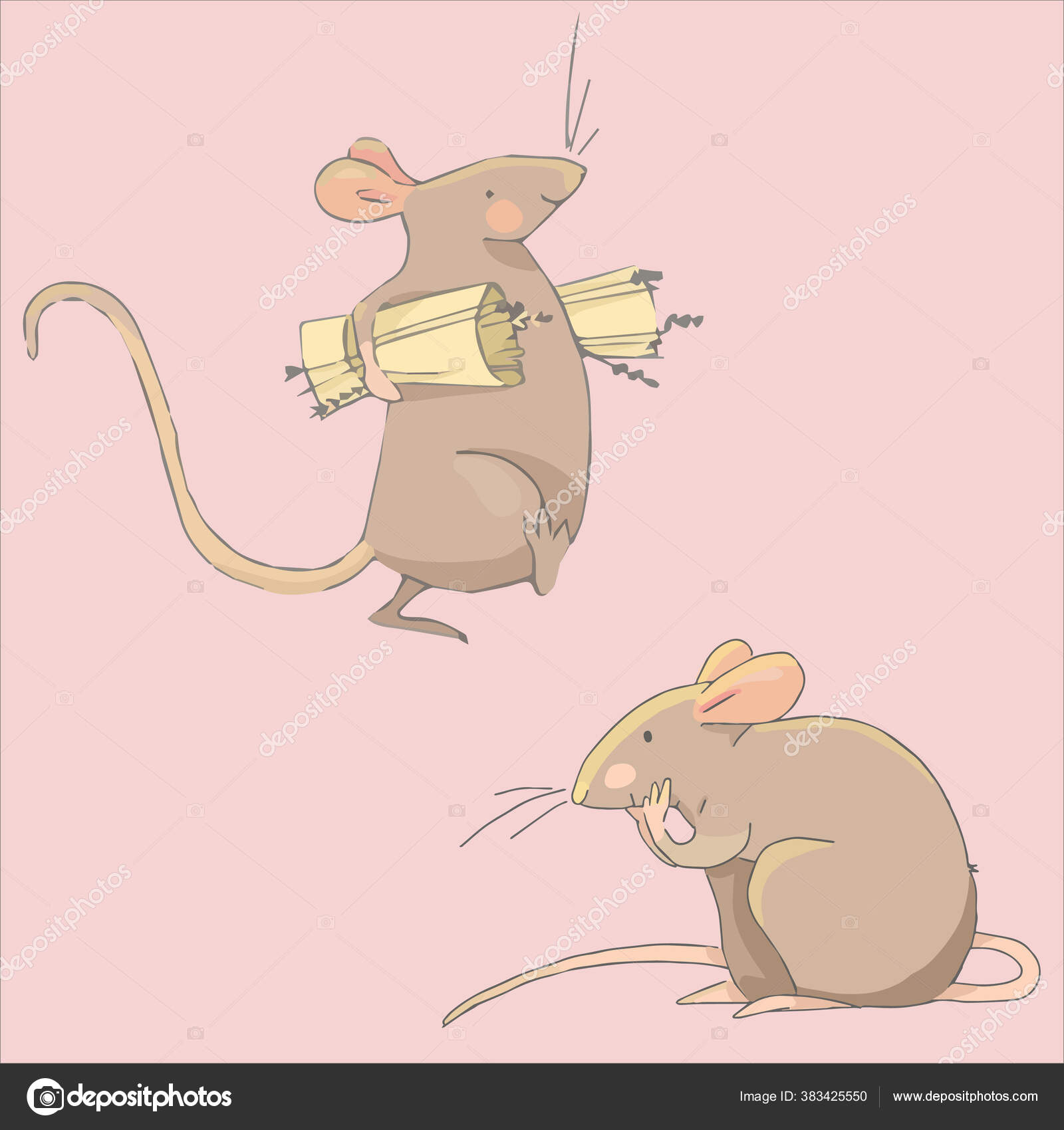 Mouse Character Design Cartoon Vector Stock Illustration by ©Marinnnes ...
