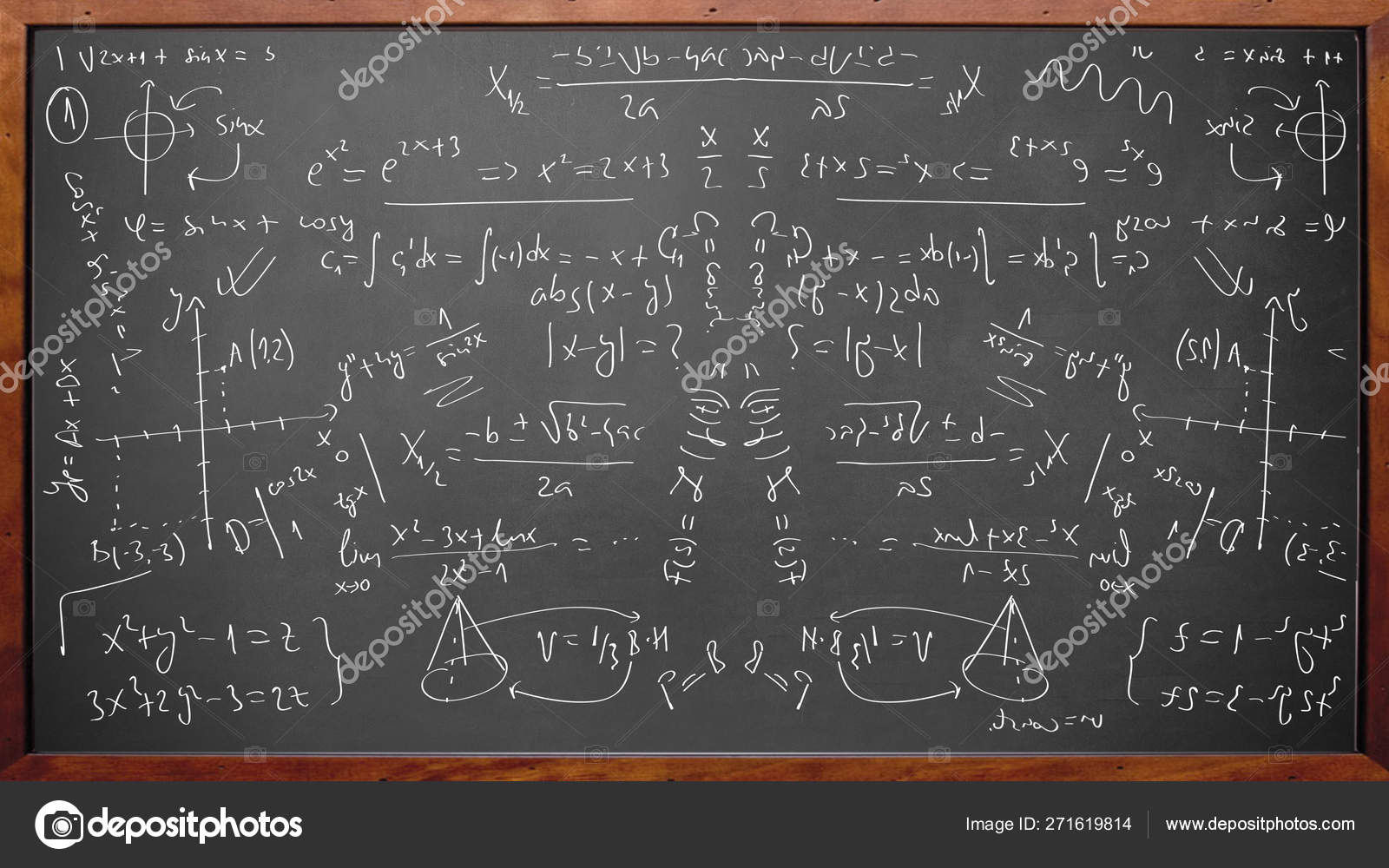 Math physics formulas on chalkboard Stock Photo by ©FabioBalbi 271619814
