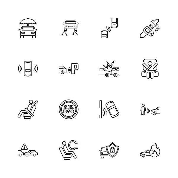 Auto Safety - Flat Vector Icons Stock Vector Image by ©arctina2059 ...