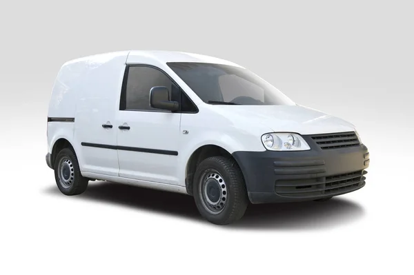 White van side view isolated on white ready dor branding — Stock ...
