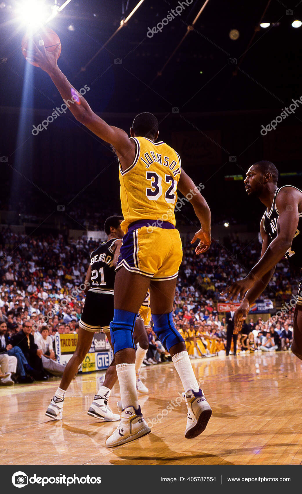 Magic Johnson In Action