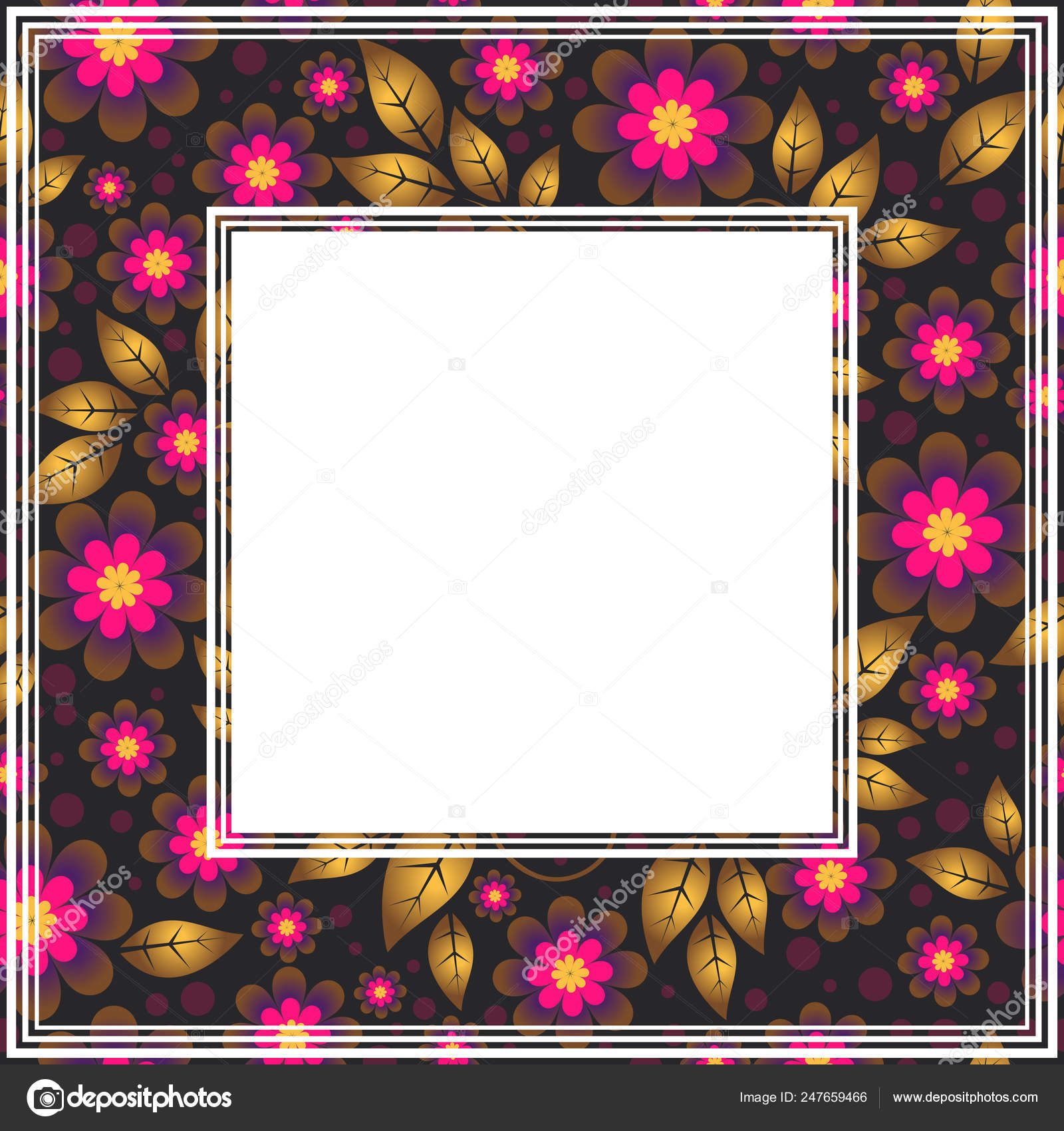 Romantic border-06 Stock Vector Image by ©tokhiti #247659466