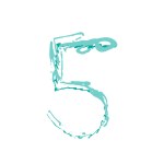 ABC series - Water Liquid Numbers - Number 5 Stock Vector Image by ...