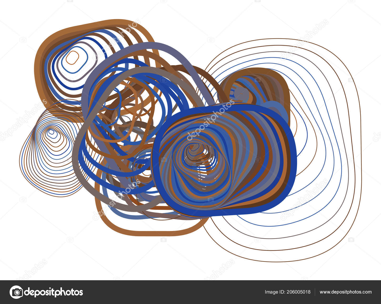 Abstract Conceptual Geometric Rounded Rectangle Pattern Good Web Page Graphic Stock Vector Image ...