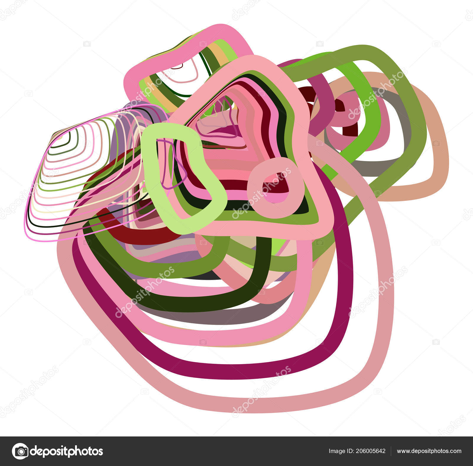 Geometric Conceptual Background Path Lines Pattern Design Vector ...