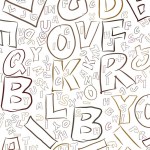 Continuous letters pattern Stock Vector Image by ©TatianaMakh #68026915