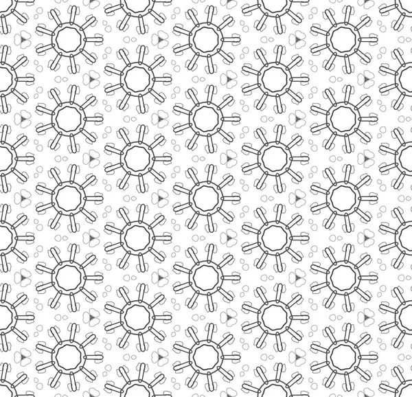 Seamless simple black & white B&W abstract geometry pattern - Stock ...
