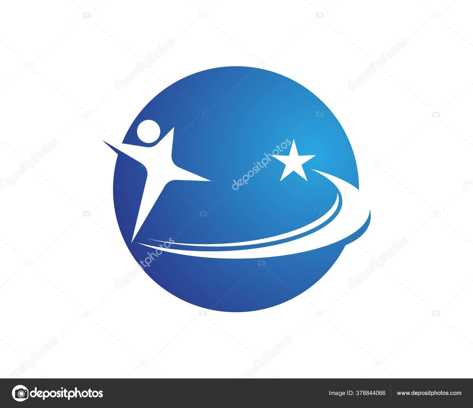 Ejecutar Personas Icono Logo Vector Plantilla Vector de stock ...