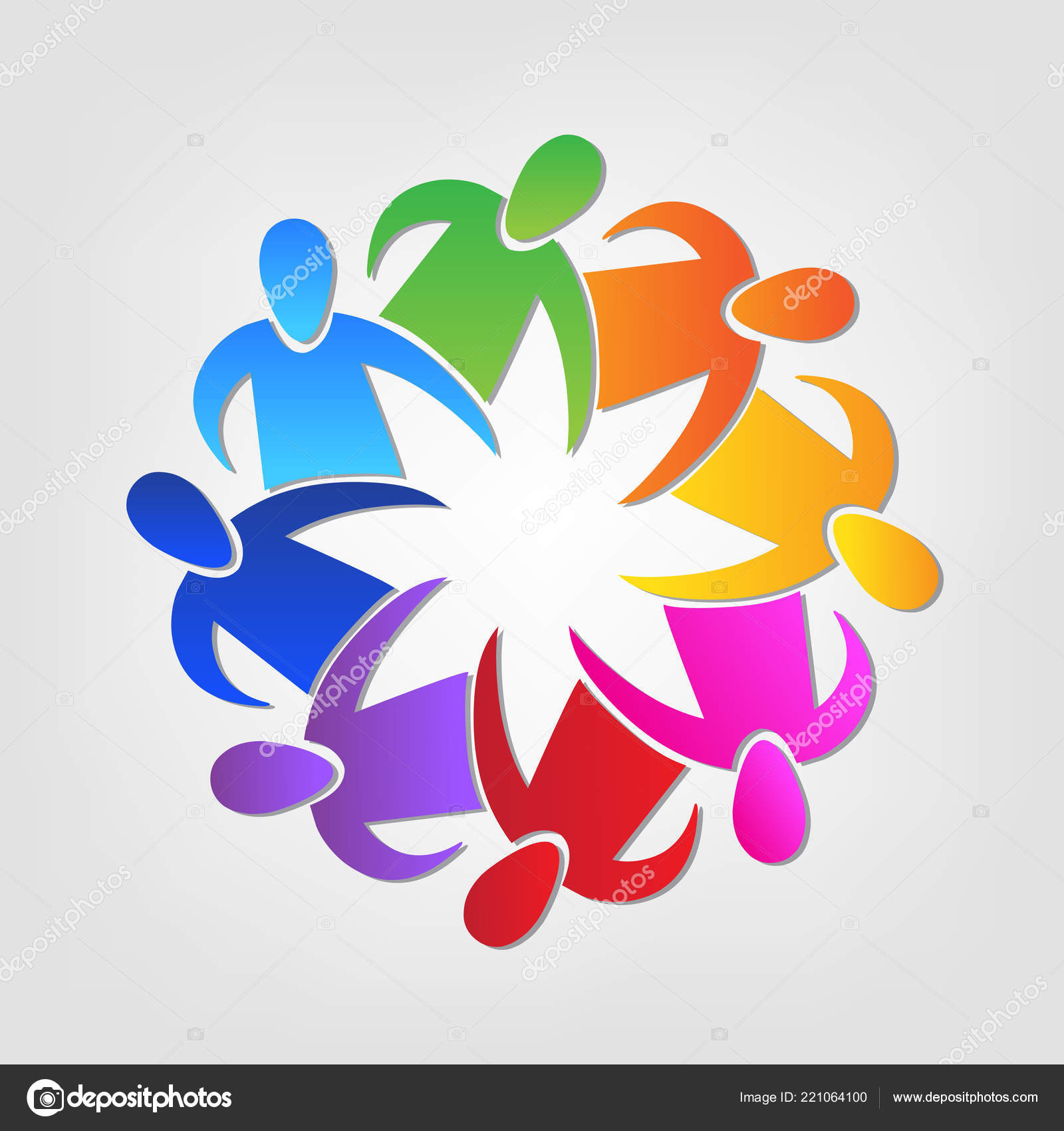 Teamwork Unity Hands Logo Identity Clipart K25459890