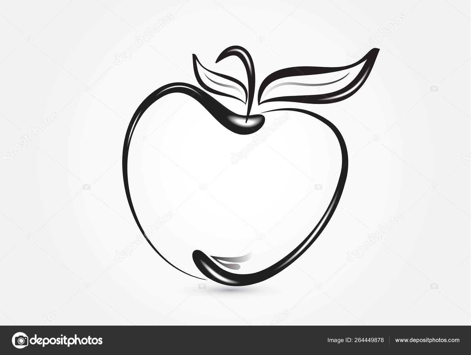 Apple Logo Silhouette