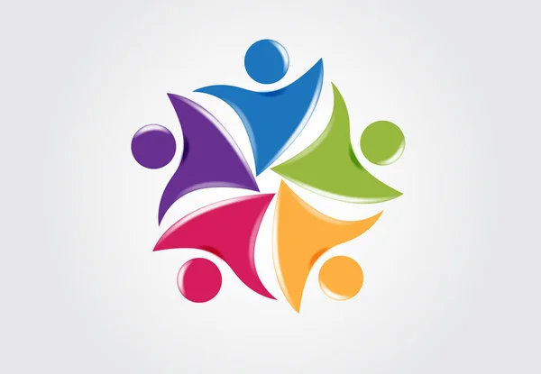 Teamwork union logo vector Stock Vector Image by ©Glopphy #14006320