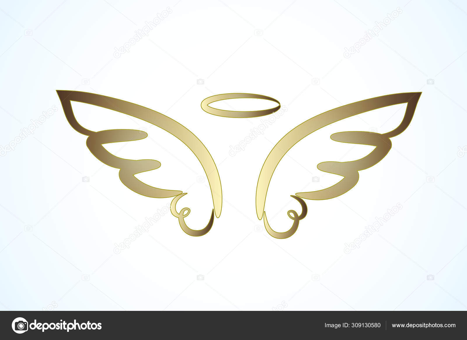 Angel Wings Vector Art PNG, Gold Wings Angel Wings Flying,, 59% OFF