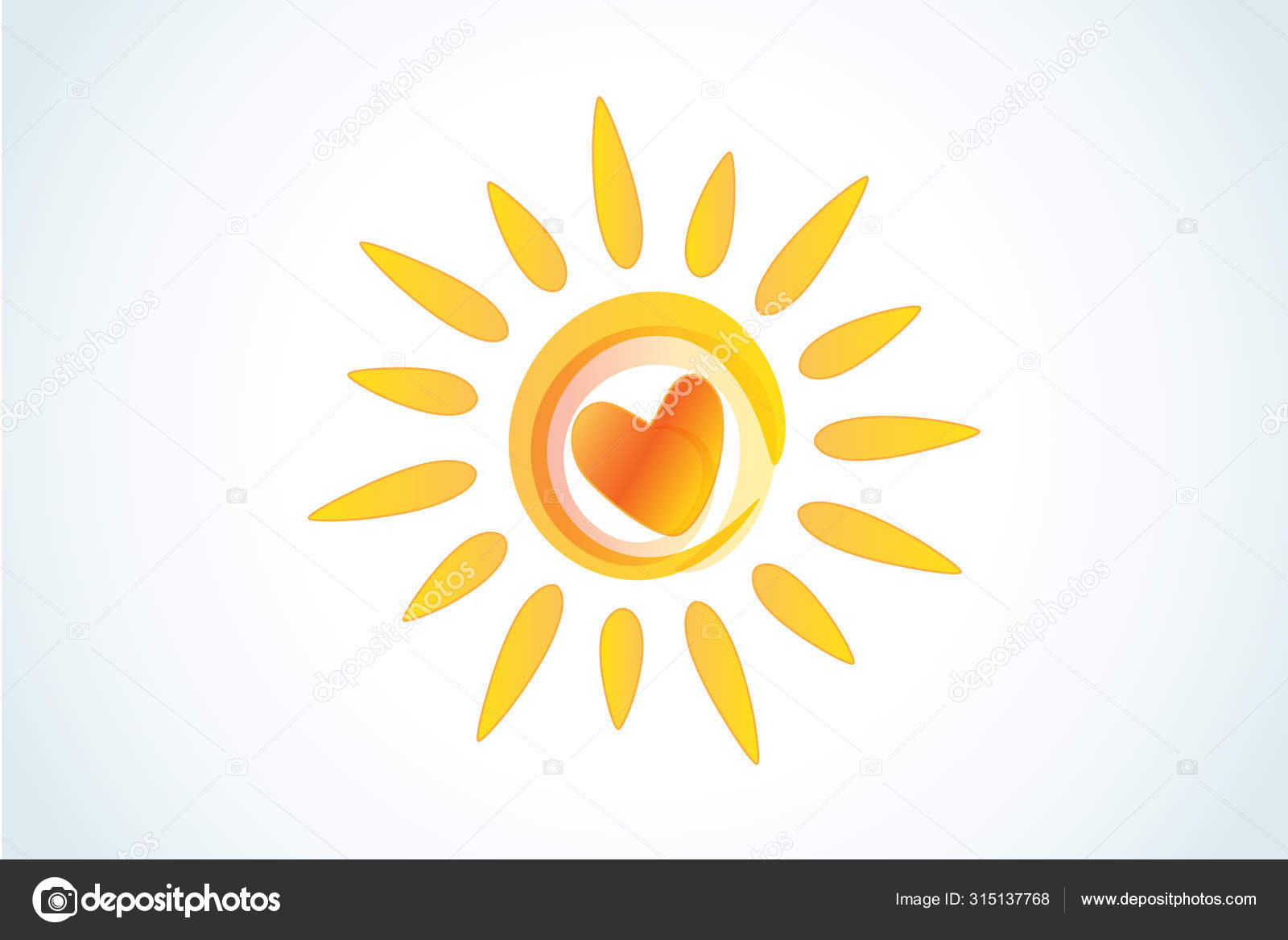 Sun Heart Logo SUNheart