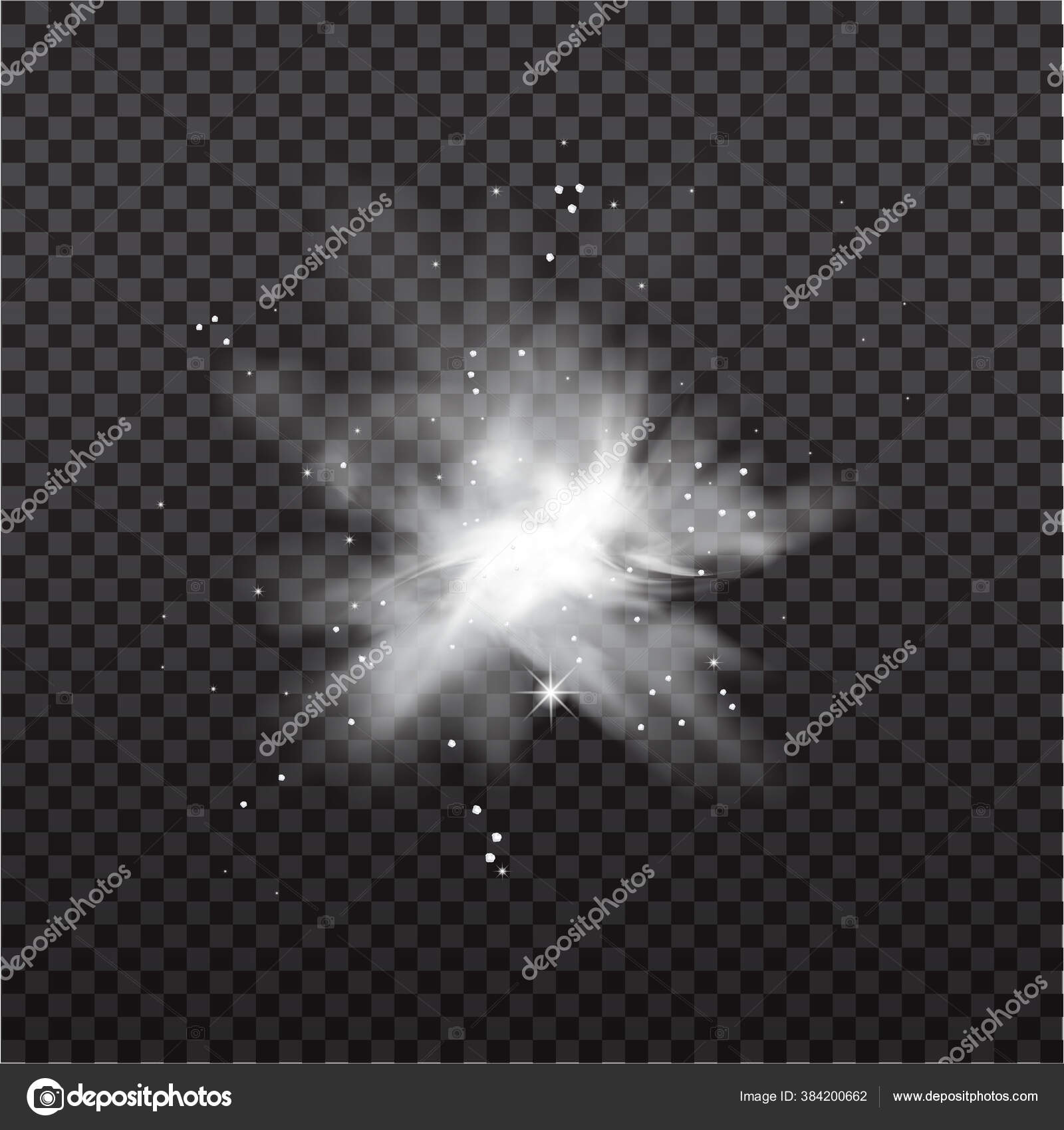 Snow powder. White explosion of snow splash or clouds of powder, design ...