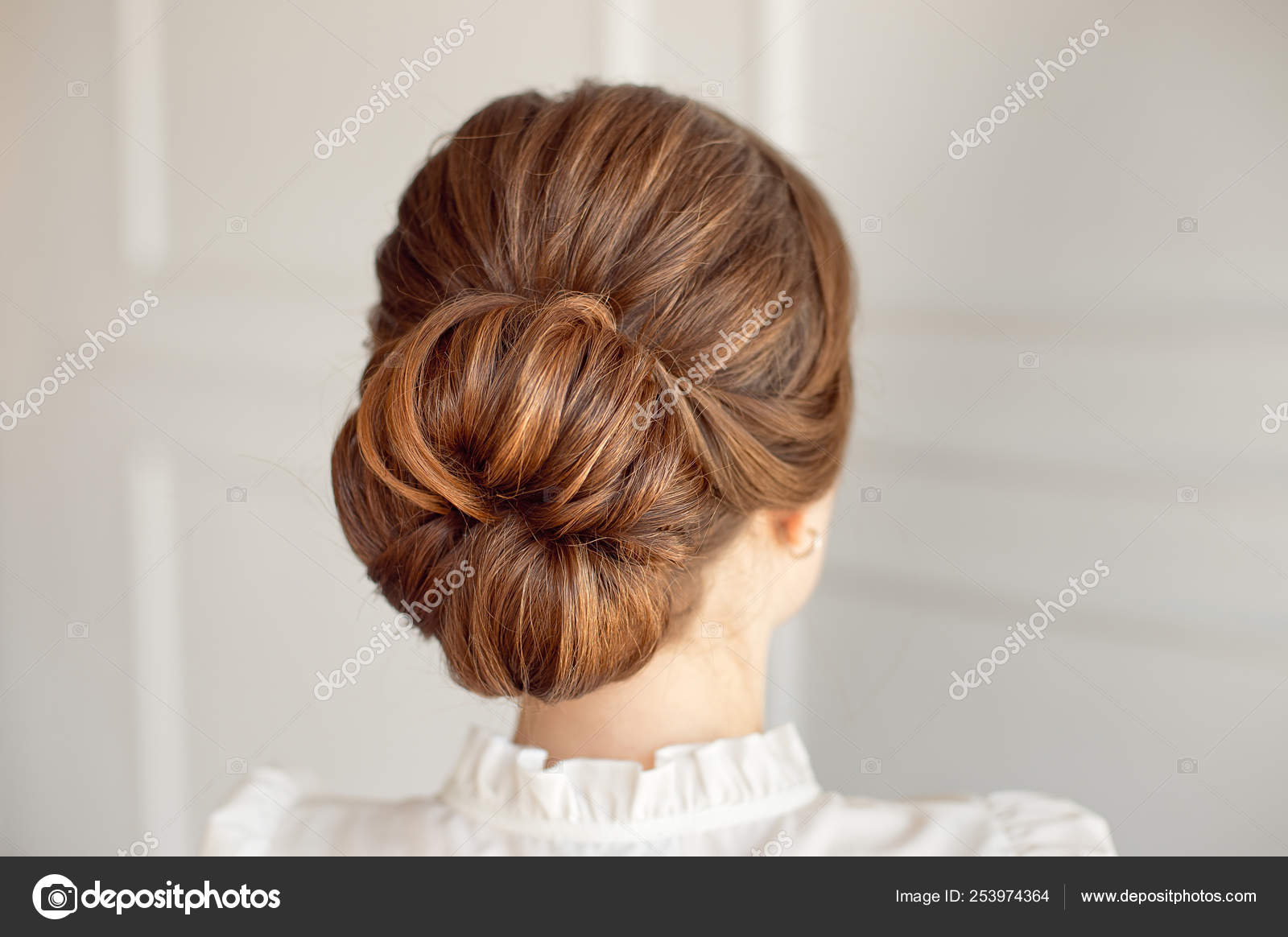 Medium Hair Back View