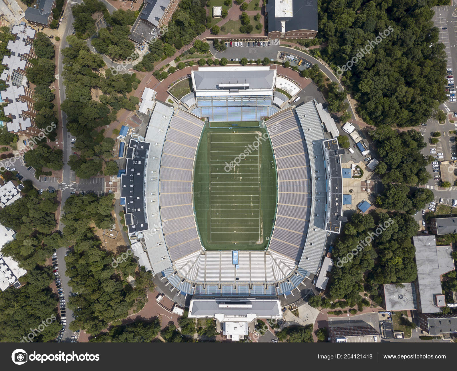 Kenan Memorial Stadium Located Chapel Hill North Carolina Home Field ...