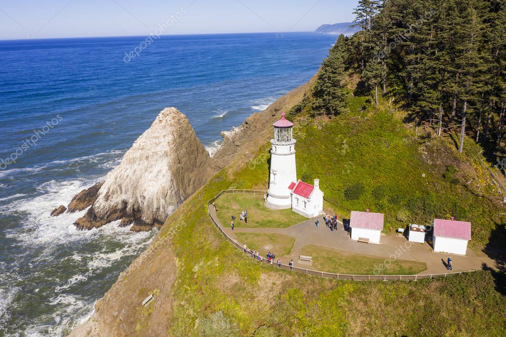 Heceta Head Light es un faro en la costa de Oreg n 13 millas (21 km) al ...