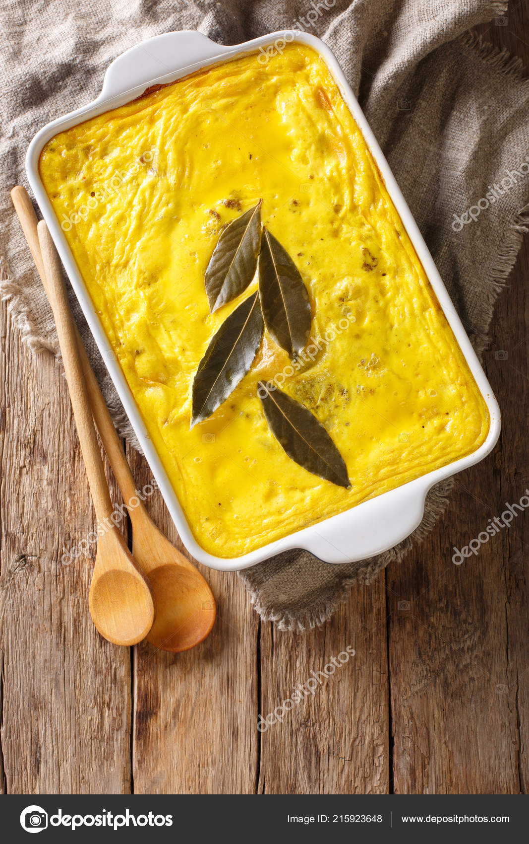 Bobotie South African Dish Consisting Spiced Minced Meat Baked Egg ...