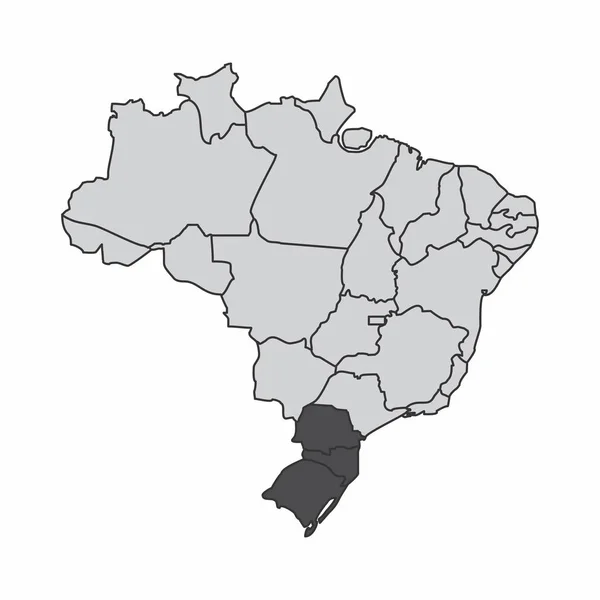 Brazil Map Outline States