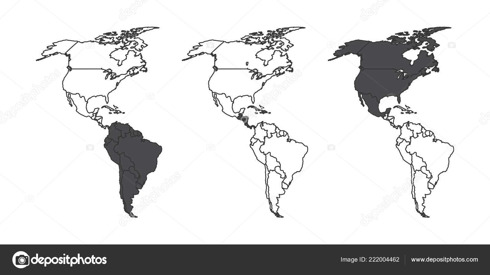 Continente Americano Mapas Del Mundo Mapa De America Información E