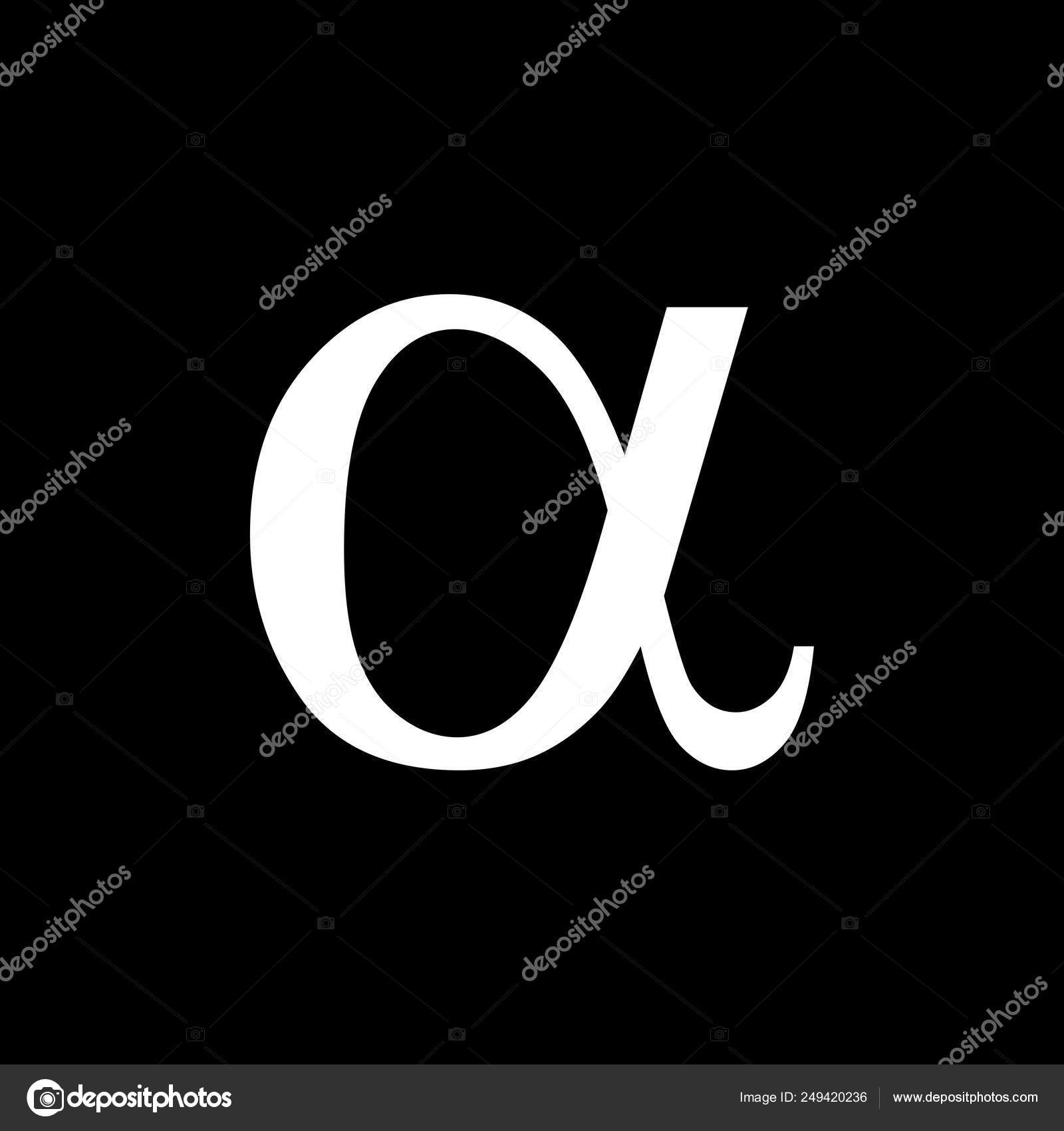 Ilustración del icono alfa Vector de stock por ©luisrftc 249420236