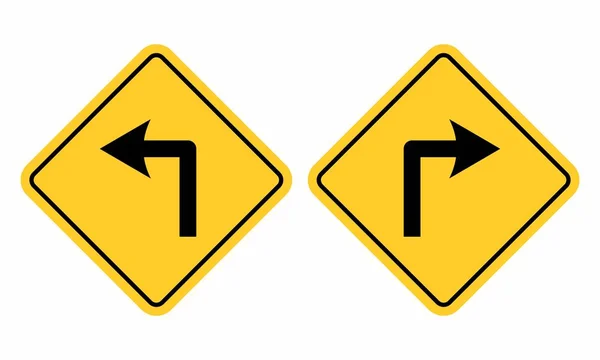 Señales de tráfico izquierda y derecha 2023
