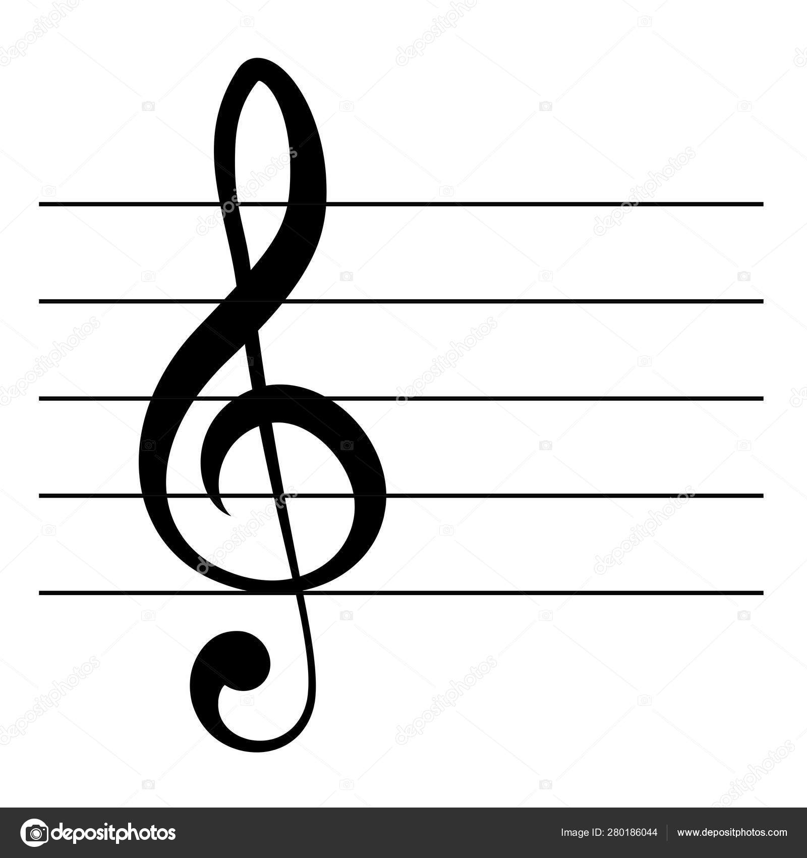 Treble clef symbol Stock Vector Image by ©luisrftc #280186044
