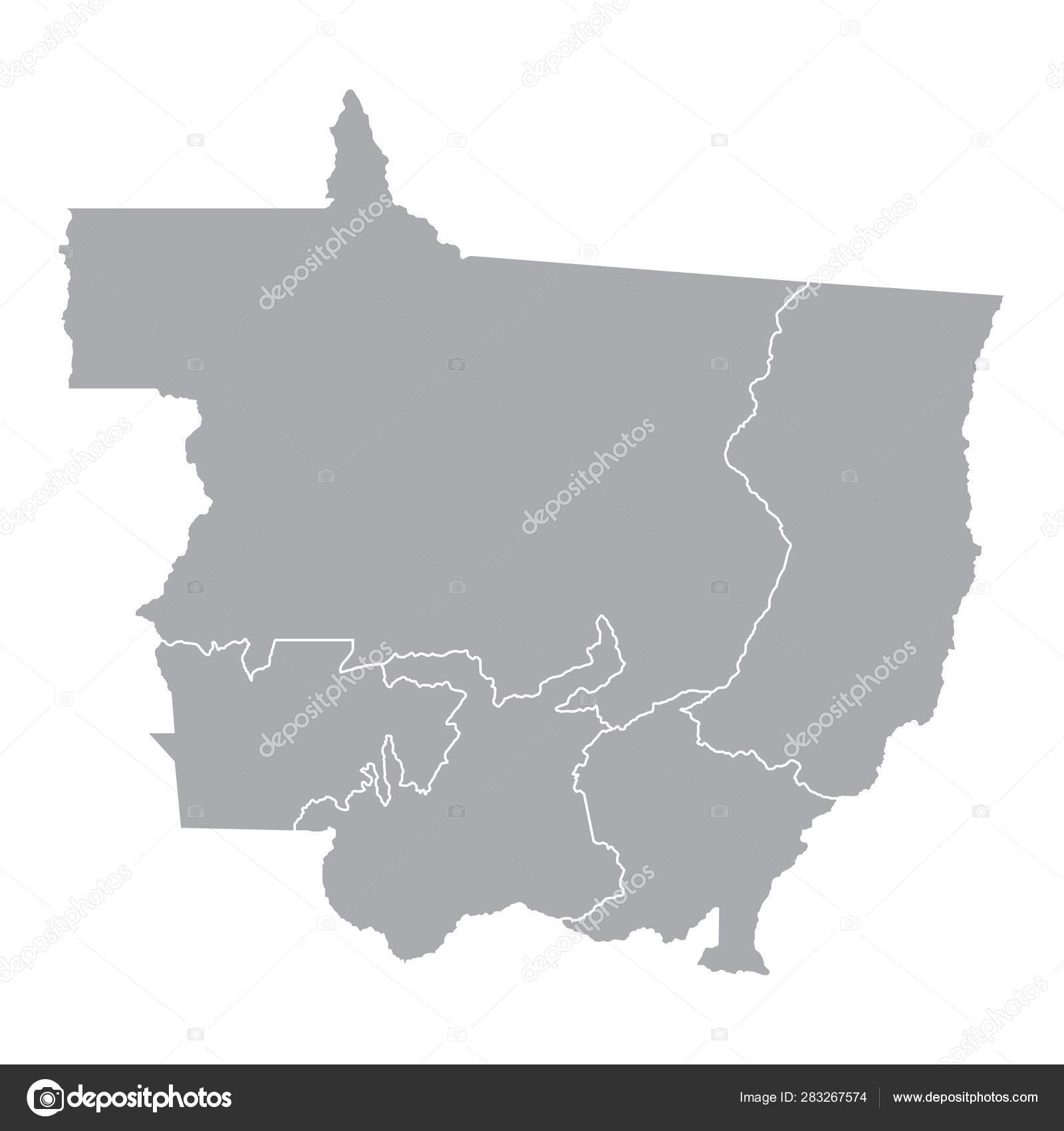 Mato Grosso State regions Stock Vector Image by ©luisrftc #283267574