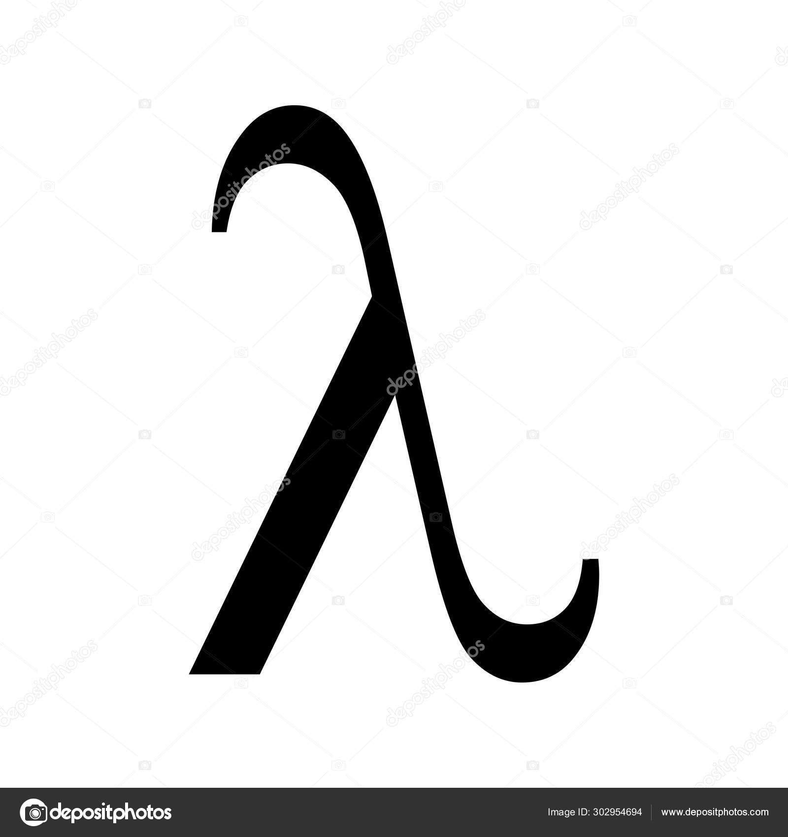 Lambda greek symbol Stock Vector by ©luisrftc 302954694
