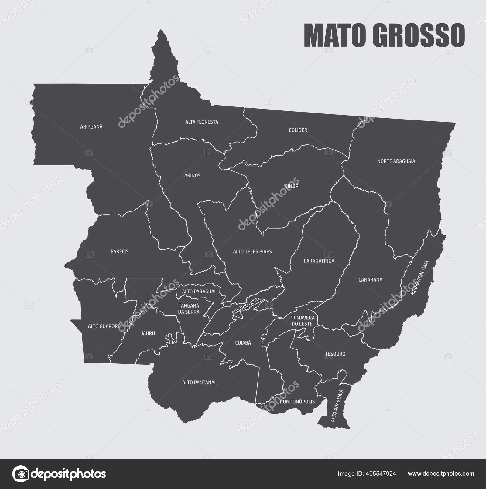Mato Grosso Map