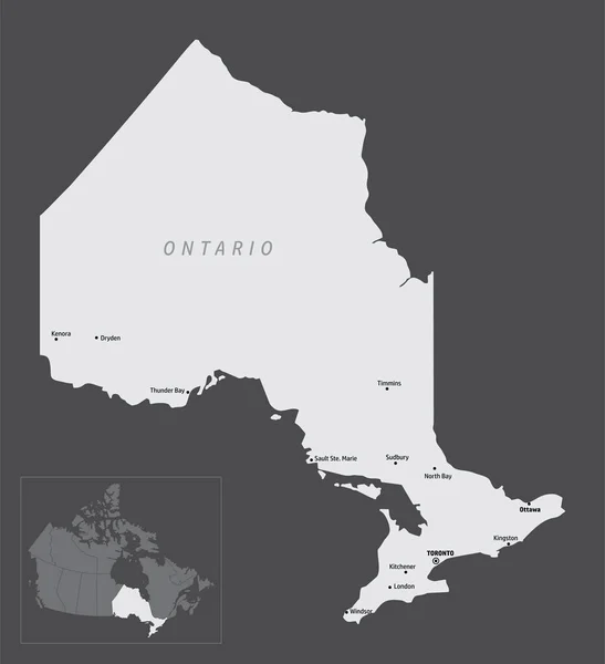 Ontario Canada Map With Cities
