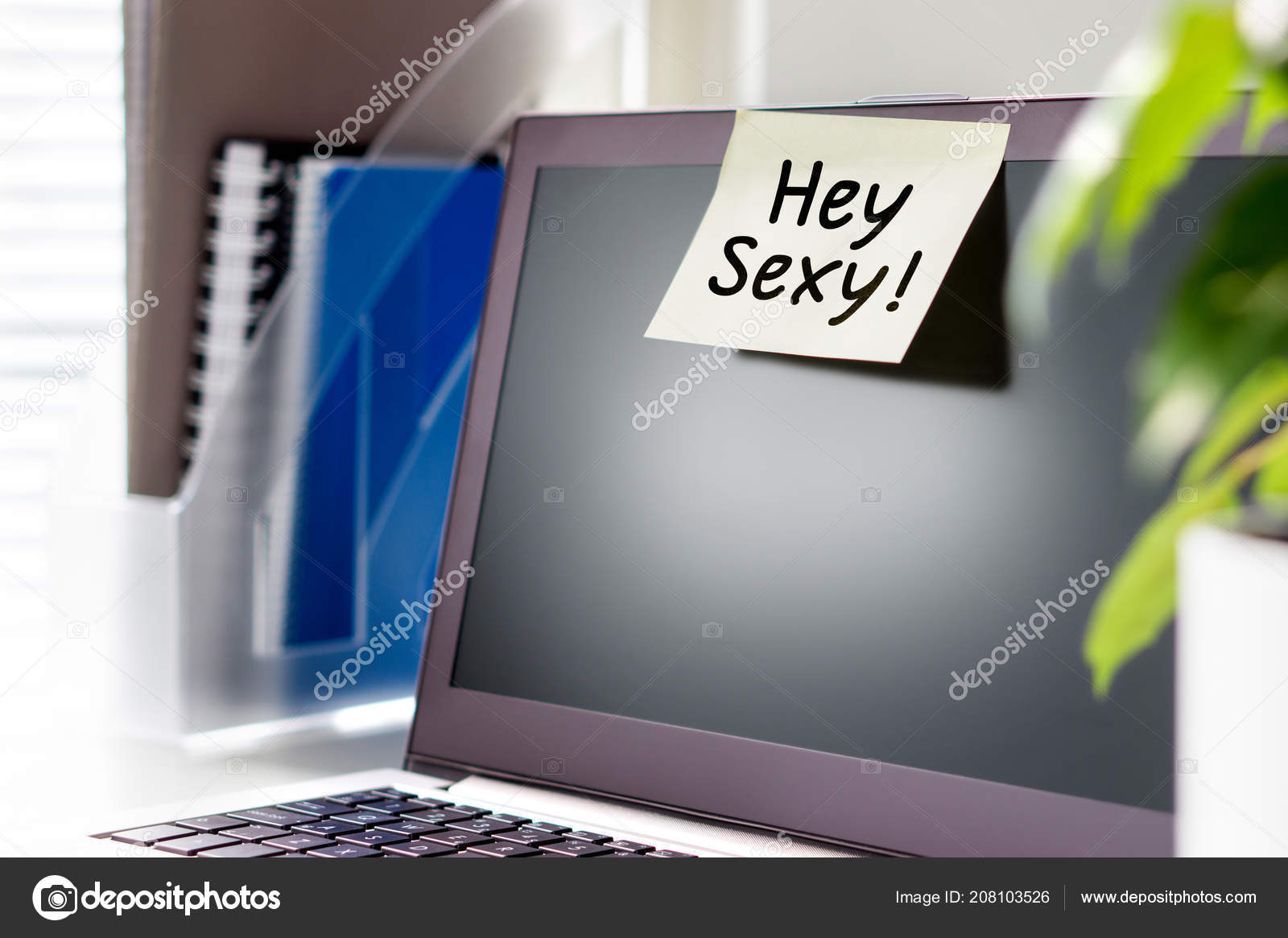 Sexual Harassment Work Workplace Inappropriate Message Yellow Sticky ...