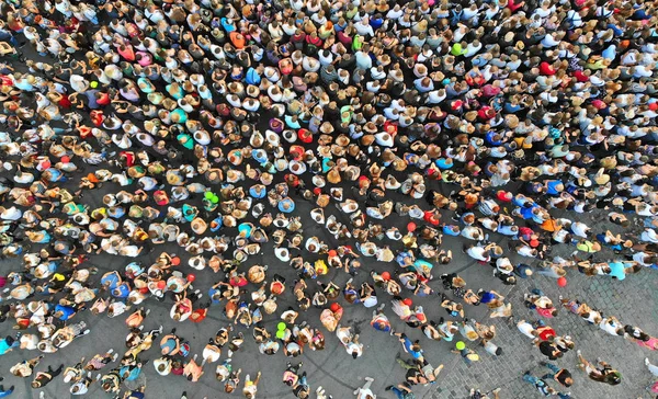 Aerial People Crowd Background Stock Photo by ©Varavin88 223812360