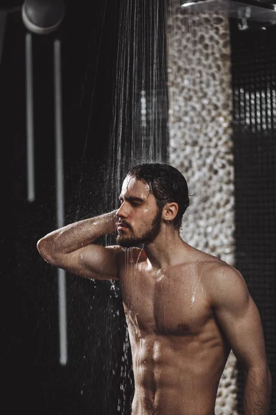 Man muscles shower Stock Photos, Royalty Free Man muscles shower Images ...