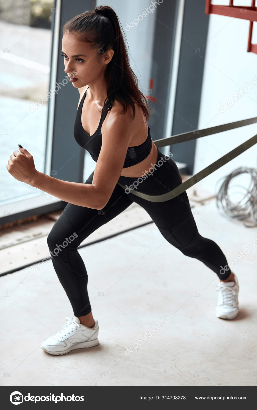 Young woman training cross fit — Stock Photo © ufabizphoto #314708278