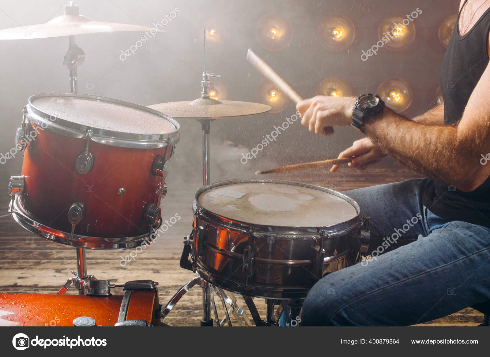 The process of creating music. creative sounds. — Stock Photo ...