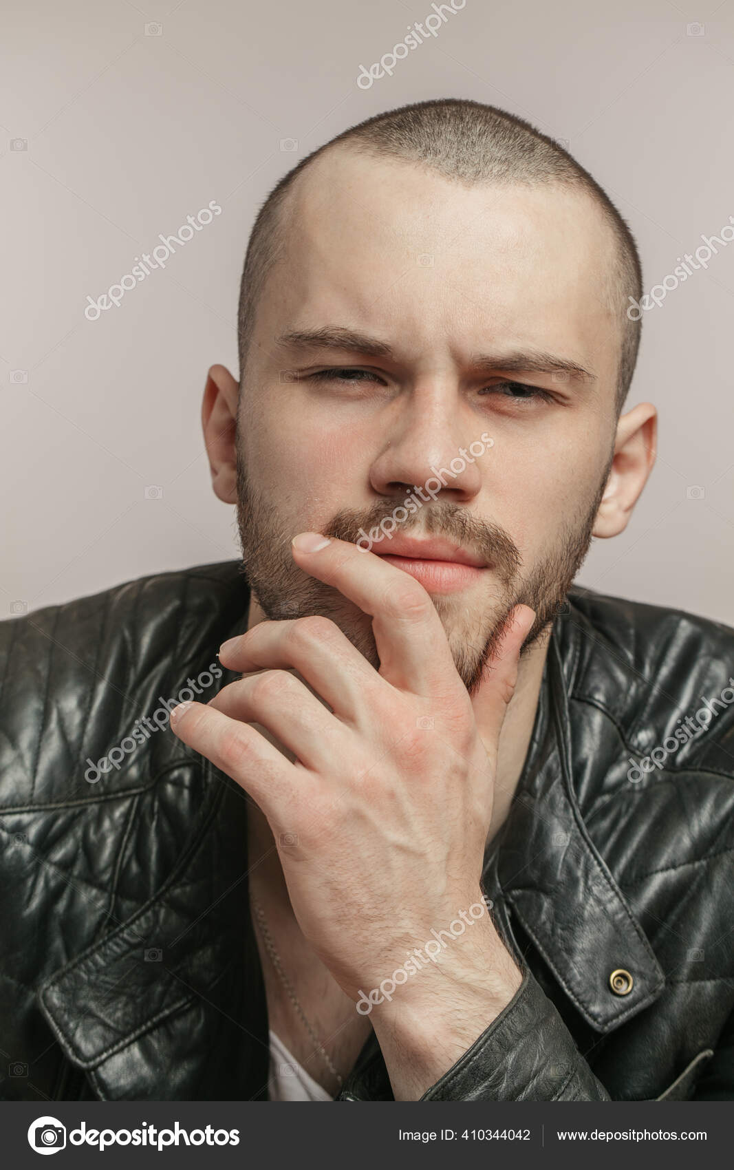 Macho with sceptic look. close up portrait Stock Photo by ©ufabizphoto ...