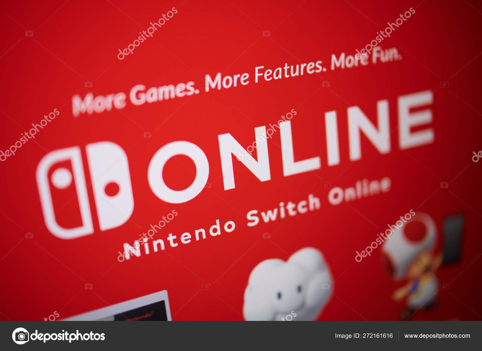 Closeup on Nintendo Switch online service — Stock Editorial Photo ...