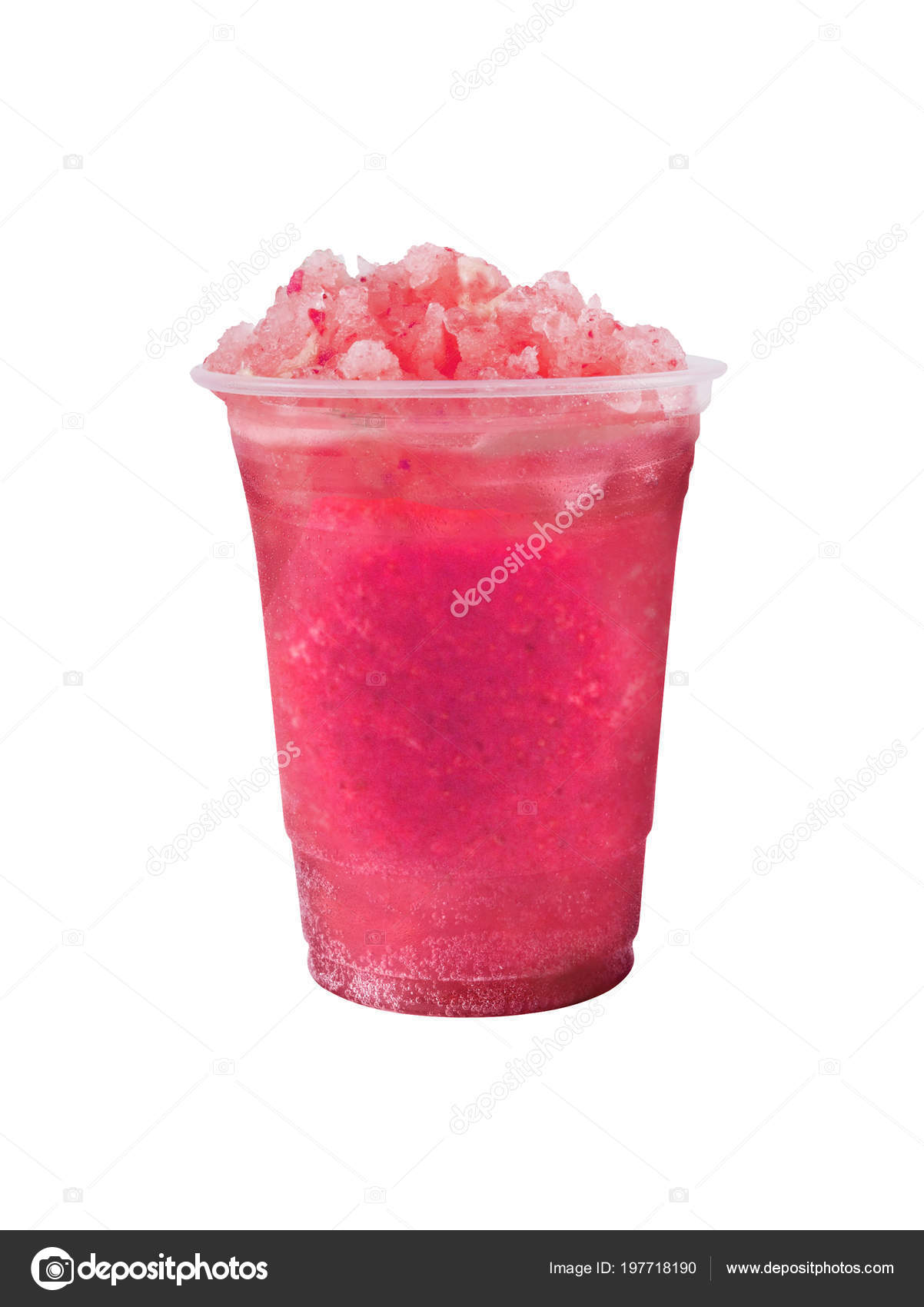 Refreshing Cool Frozen Red Fruit Slush Drink Stock Photo by ©ozaiachinn ...