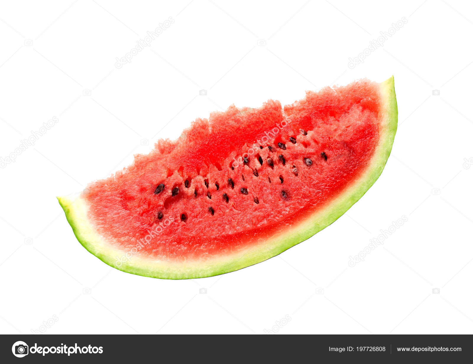Watermelon Slice Isolated White Background Stock Photo by ©ozaiachinn ...